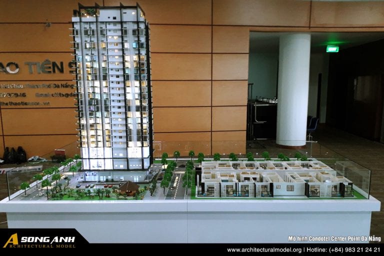 Condotel Center Point model in Danang | High-rise model scale