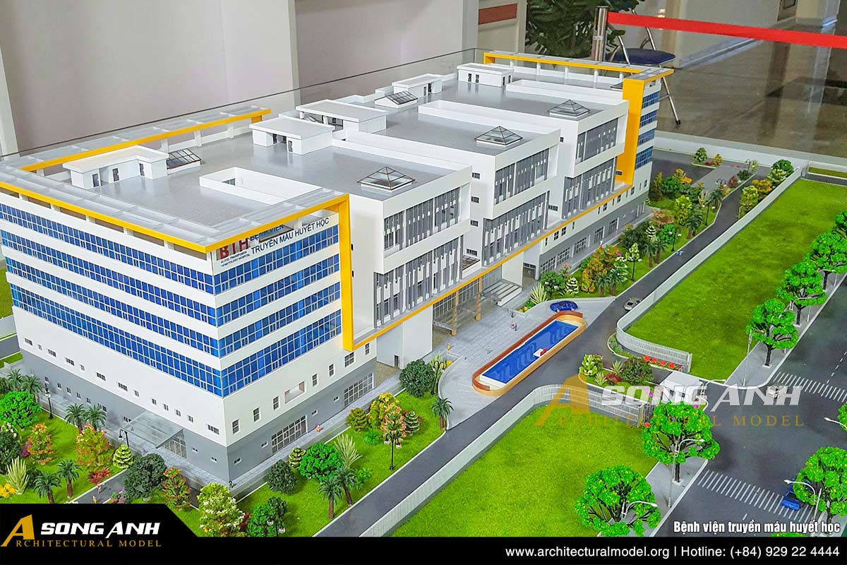 Architectural model of Hematology Hospital | Base 2