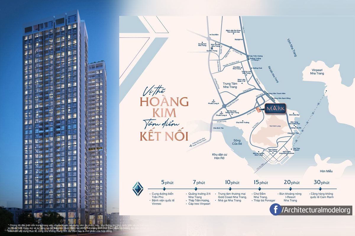 Grand Mark Nha Trang apartment model - Architectural Model Org